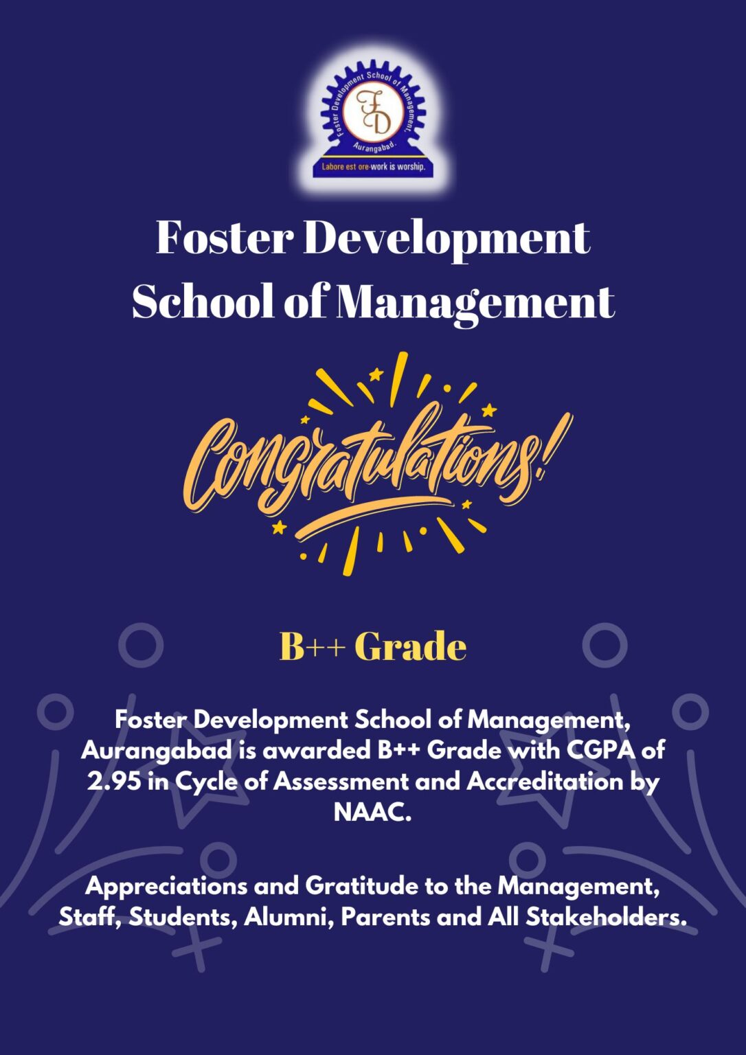 NAAC – Foster Development School of Management